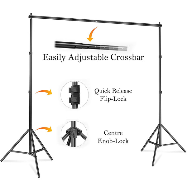 Backdrop Stand - 10ft/3m Wide, 7ft/2m High Adjustable – iJay Backdrops